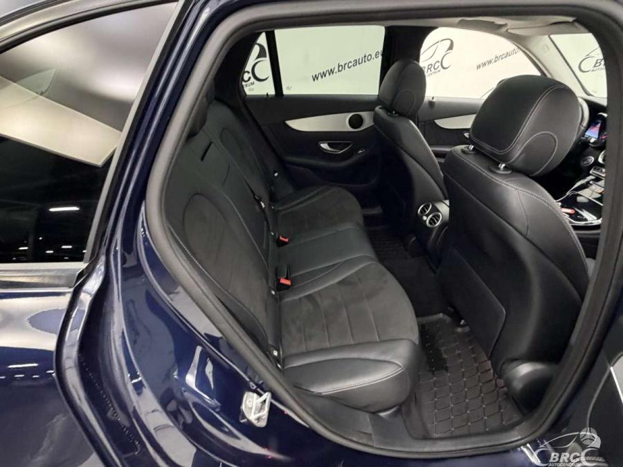 Blue Mercedes-Benz GLC 350 2017 in Vilnius, with an engine capacity of 1.99 L and mileage of 183 thousand km for 15900 €, photo 13 on AUTOMOTO.COM.LV