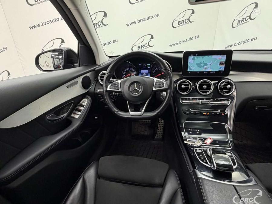 Blue Mercedes-Benz GLC 350 2017 in Vilnius, with an engine capacity of 1.99 L and mileage of 183 thousand km for 15900 €, photo 16 on AUTOMOTO.COM.LV