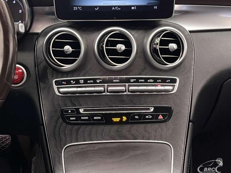 Blue Mercedes-Benz GLC 350 2017 in Vilnius, with an engine capacity of 2.99 L and mileage of 150 thousand km for 27900 €, photo 19 on AUTOMOTO.COM.LV