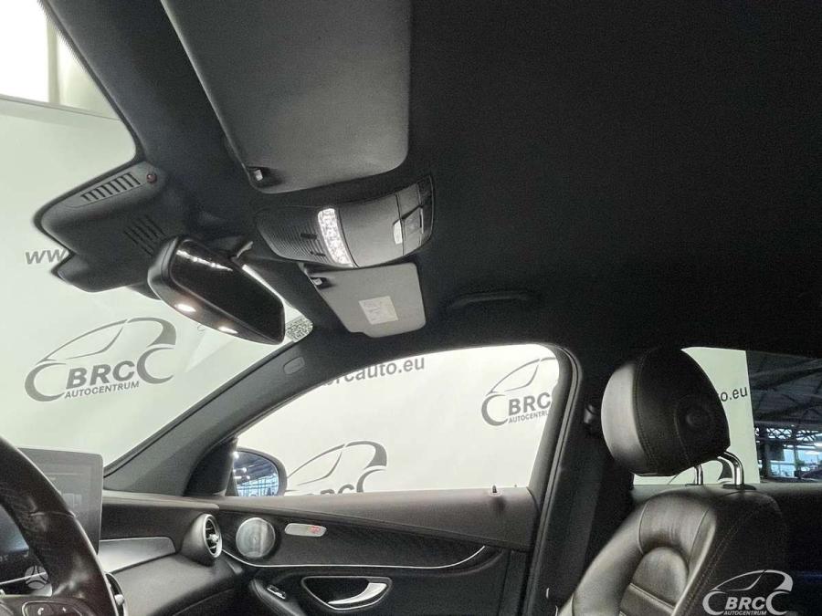 Blue Mercedes-Benz GLC 350 2017 in Vilnius, with an engine capacity of 2.99 L and mileage of 150 thousand km for 27900 €, photo 27 on AUTOMOTO.COM.LV