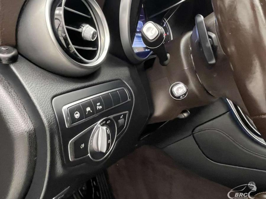 Blue Mercedes-Benz GLC 350 2017 in Vilnius, with an engine capacity of 2.99 L and mileage of 150 thousand km for 27900 €, photo 28 on AUTOMOTO.COM.LV