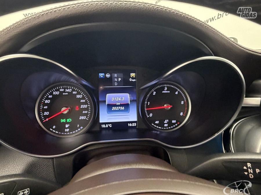 Синий Мерседес GLC 350 2018 в Авиженяй, объемом двигателя 3.00 л и пробегом 203 тыс. км за 21900 €, фото 35 на AUTOMOTO.COM.LV