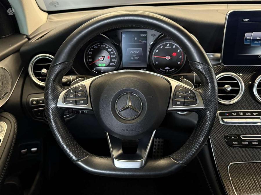 Pelēks Mercedes-Benz GLC 350 2016 Kauņa, ar dzinēja tilpumu 1.99 L un nobraukumu 161 tūkst. km par 21990 €, foto 14 vietnē AUTOMOTO.COM.LV