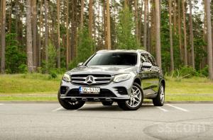 Grey Mercedes-Benz GLC 350 2017 in Riga, with an engine capacity of 2.00 L and mileage of 196 thousand km for 18990 €, photo  on AUTOMOTO.COM.LV