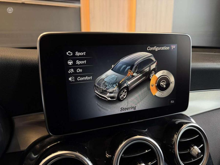 Серый Мерседес GLC 350 2017 в Каунас, объемом двигателя 1.99 л и пробегом 181 тыс. км за 20990 €, фото 19 на AUTOMOTO.COM.LV