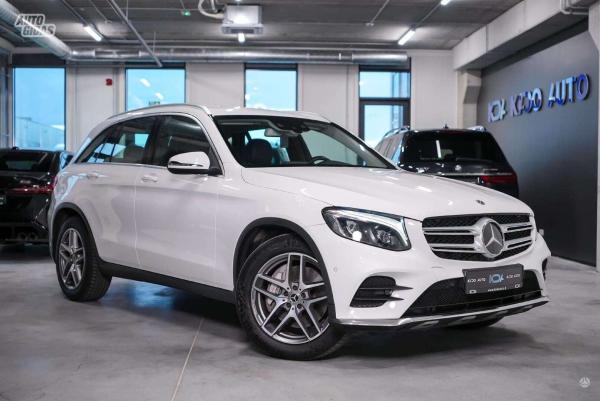 White Mercedes-Benz GLC 350 2017 in Marijampole, with an engine capacity of 3.00 L and mileage of 203 thousand km for 21250 €, photo 1 on AUTOMOTO.COM.LV