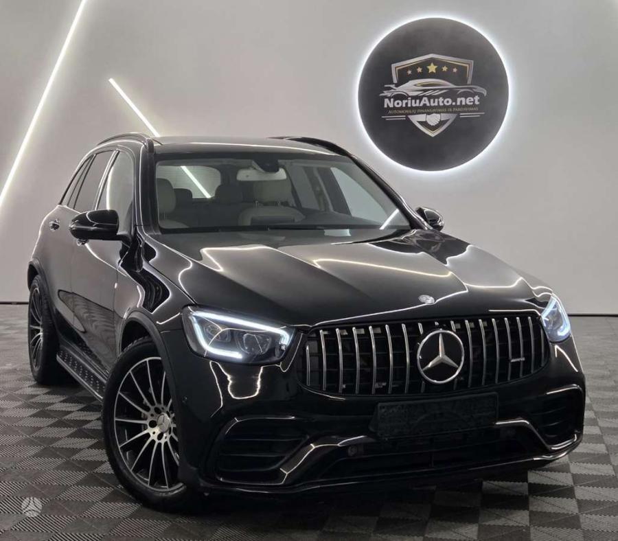 Черный Мерседес GLC 43 AMG 2017 в Мариямполе, объемом двигателя 3.00 л и пробегом 144 тыс. км за 27850 €, фото 1 на AUTOMOTO.COM.LV