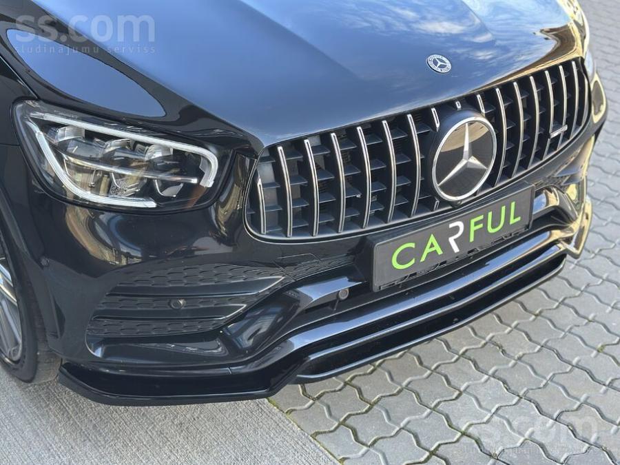 Black Mercedes-Benz GLC 43 AMG 2021 in Riga, with an engine capacity of 3.00 L and mileage of 162 thousand km for 37500 €, photo 6 on AUTOMOTO.COM.LV