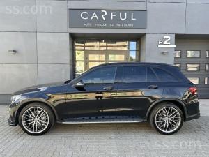 Black Mercedes-Benz GLC 43 AMG 2021 in Riga, with an engine capacity of 3.00 L and mileage of 162 thousand km for 37500 €, photo 9 on AUTOMOTO.COM.LV