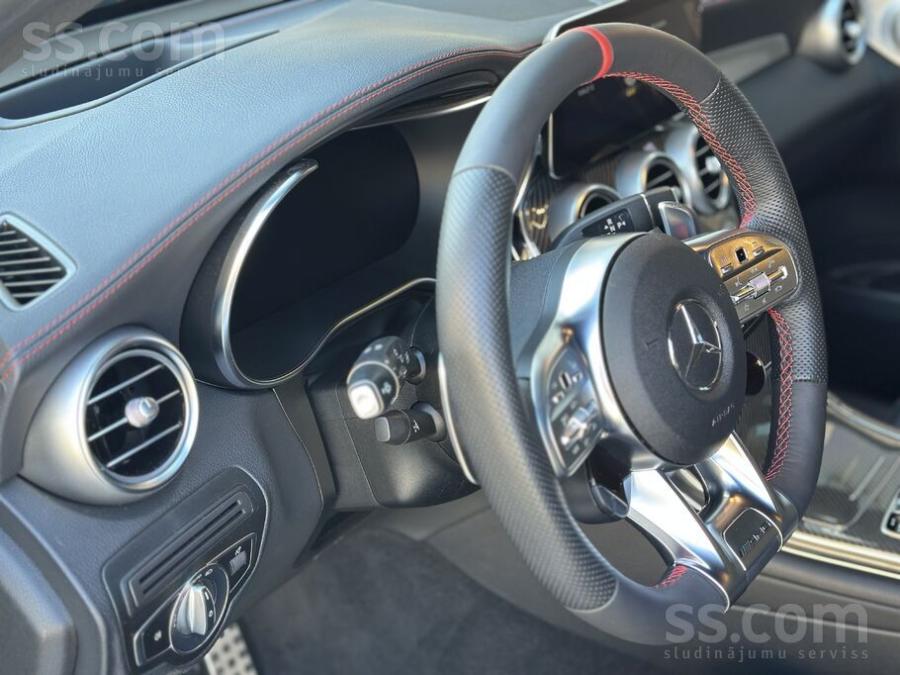 Black Mercedes-Benz GLC 43 AMG 2021 in Riga, with an engine capacity of 3.00 L and mileage of 162 thousand km for 37500 €, photo 16 on AUTOMOTO.COM.LV