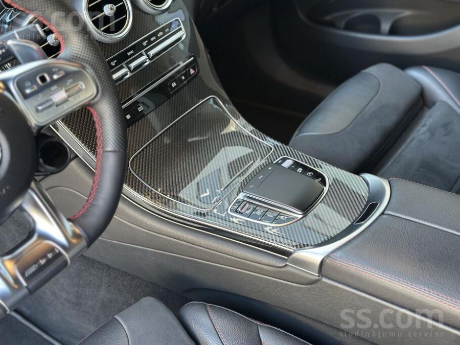 Black Mercedes-Benz GLC 43 AMG 2021 in Riga, with an engine capacity of 3.00 L and mileage of 162 thousand km for 37500 €, photo 19 on AUTOMOTO.COM.LV