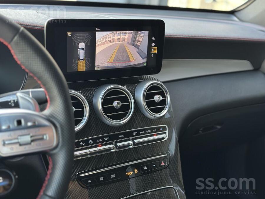 Black Mercedes-Benz GLC 43 AMG 2021 in Riga, with an engine capacity of 3.00 L and mileage of 162 thousand km for 37500 €, photo 21 on AUTOMOTO.COM.LV