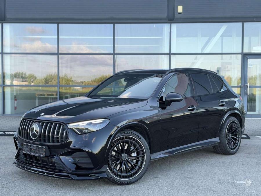 Black Mercedes-Benz GLC 43 AMG 2024 in Panevezys, with an engine capacity of 2.00 L and mileage of 42 thousand km for 67900 €, photo 1 on AUTOMOTO.COM.LV