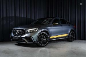 Grey Mercedes-Benz GLC 43 AMG 2017 in Vilnius, with an engine capacity of 3.00 L and mileage of 83 thousand km for 26999 €, photo  on AUTOMOTO.COM.LV