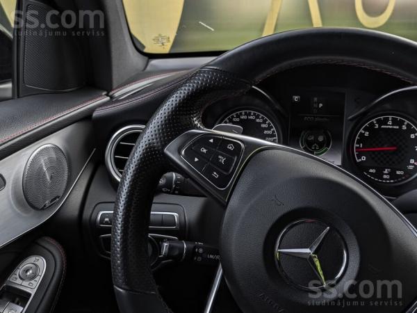 Grey Mercedes-Benz GLC 43 AMG 2018 in Tukums, with an engine capacity of 3.00 L and mileage of 162 thousand km for 31990 €, photo 10 on AUTOMOTO.COM.LV