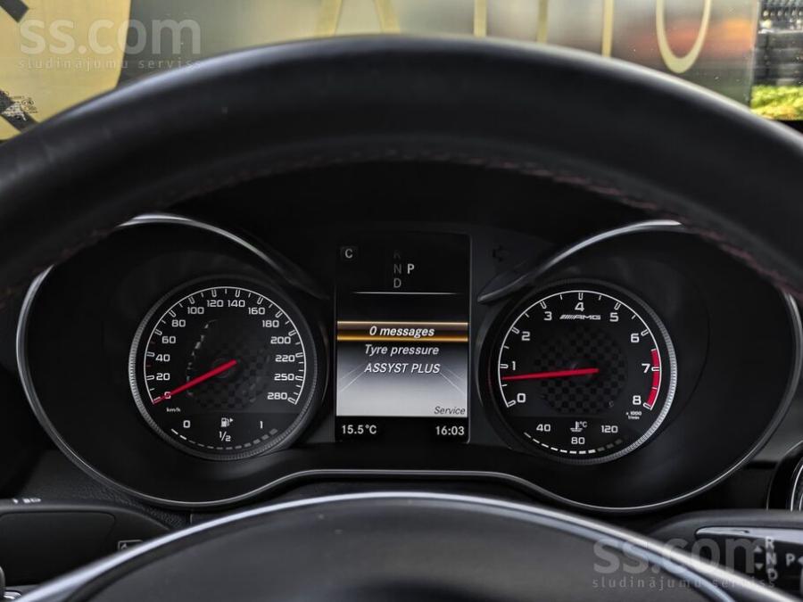 Grey Mercedes-Benz GLC 43 AMG 2018 in Tukums, with an engine capacity of 3.00 L and mileage of 162 thousand km for 31990 €, photo 12 on AUTOMOTO.COM.LV