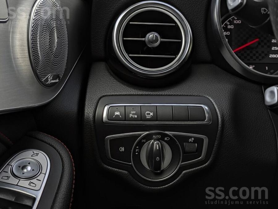 Grey Mercedes-Benz GLC 43 AMG 2018 in Tukums, with an engine capacity of 3.00 L and mileage of 162 thousand km for 31990 €, photo 14 on AUTOMOTO.COM.LV
