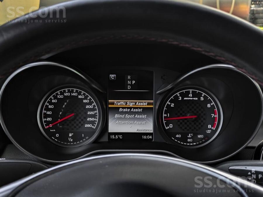 Grey Mercedes-Benz GLC 43 AMG 2018 in Tukums, with an engine capacity of 3.00 L and mileage of 162 thousand km for 31990 €, photo 21 on AUTOMOTO.COM.LV