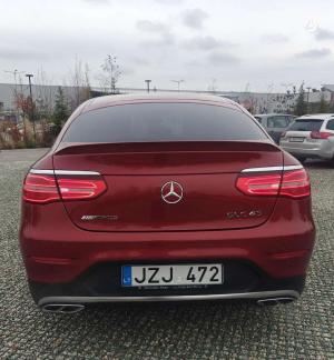 Red Mercedes-Benz GLC 43 AMG 2017 in Kaunas, with an engine capacity of 3.00 L and mileage of 37 thousand km for 39000 €, photo 5 on AUTOMOTO.COM.LV