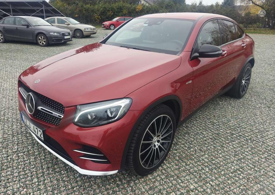 Red Mercedes-Benz GLC 43 AMG 2017 in Kaunas, with an engine capacity of 3.00 L and mileage of 37 thousand km for 39000 €, photo 10 on AUTOMOTO.COM.LV