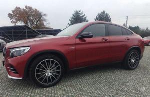 Red Mercedes-Benz GLC 43 AMG 2017 in Kaunas, with an engine capacity of 3.00 L and mileage of 37 thousand km for 39000 €, photo 37 on AUTOMOTO.COM.LV