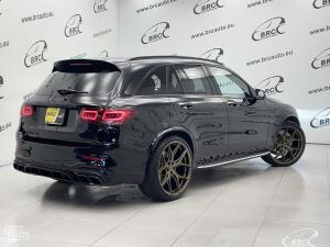 Black Mercedes-Benz GLC 63 AMG 2019 in Avizieniai, with an engine capacity of 4.00 L and mileage of 67 thousand km for 42900 €, photo 2 on AUTOMOTO.COM.LV