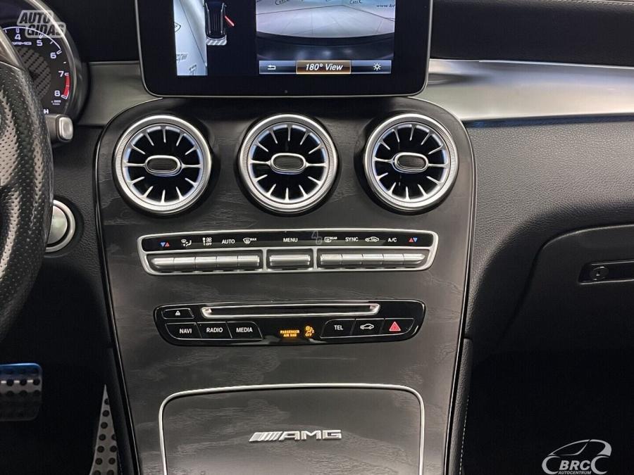 Black Mercedes-Benz GLC 63 AMG 2019 in Avizieniai, with an engine capacity of 4.00 L and mileage of 67 thousand km for 42900 €, photo 19 on AUTOMOTO.COM.LV