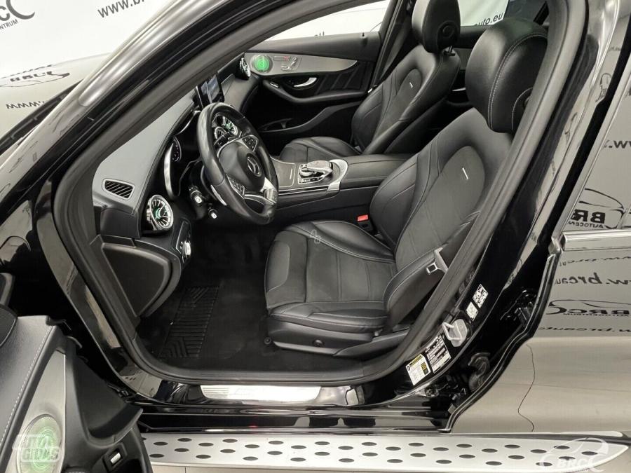 Black Mercedes-Benz GLC 63 AMG 2019 in Avizieniai, with an engine capacity of 4.00 L and mileage of 67 thousand km for 42900 €, photo 24 on AUTOMOTO.COM.LV