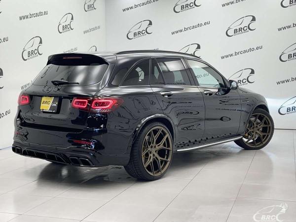 Black Mercedes-Benz GLC 63 AMG 2019 in Vilnius, with an engine capacity of 3.98 L and mileage of 67 thousand km for 38900 €, photo 3 on AUTOMOTO.COM.LV