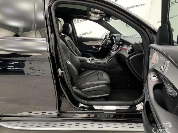 Black Mercedes-Benz GLC 63 AMG 2019 in Vilnius, with an engine capacity of 3.98 L and mileage of 67 thousand km for 38900 €, photo 5 on AUTOMOTO.COM.LV