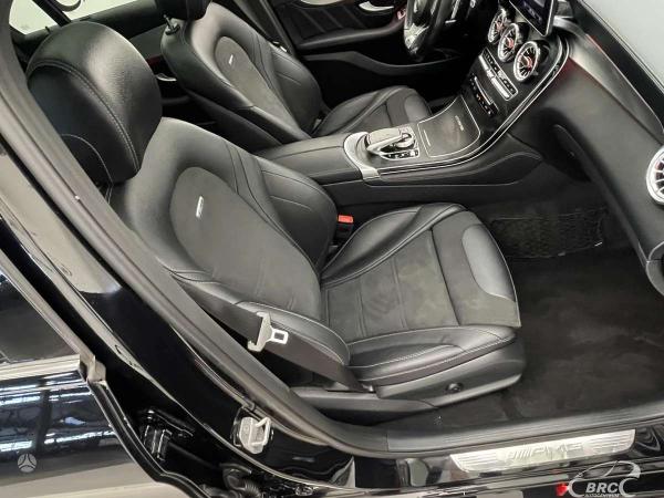 Black Mercedes-Benz GLC 63 AMG 2019 in Vilnius, with an engine capacity of 3.98 L and mileage of 67 thousand km for 38900 €, photo 6 on AUTOMOTO.COM.LV