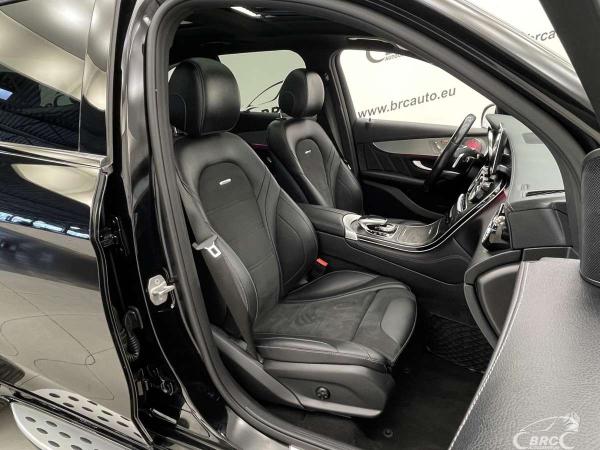 Black Mercedes-Benz GLC 63 AMG 2019 in Vilnius, with an engine capacity of 3.98 L and mileage of 67 thousand km for 38900 €, photo 8 on AUTOMOTO.COM.LV