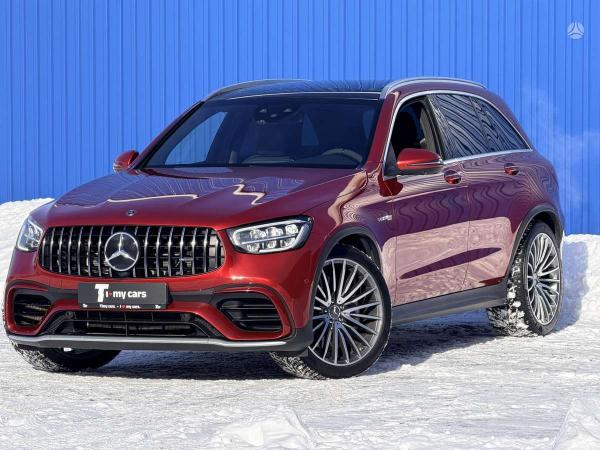 Sarkans Mercedes-Benz GLC 63 AMG 2020 Kauņa, ar dzinēja tilpumu 3.98 L un nobraukumu 88 tūkst. km par 54900 €, foto 1 vietnē AUTOMOTO.COM.LV