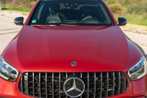 Red Mercedes-Benz GLC 63 AMG 2022 in Vilnius, with an engine capacity of 3.98 L and mileage of 50 thousand km for 59999 €, photo 7 on AUTOMOTO.COM.LV