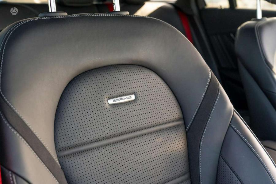 Red Mercedes-Benz GLC 63 AMG 2022 in Vilnius, with an engine capacity of 3.98 L and mileage of 50 thousand km for 59999 €, photo 24 on AUTOMOTO.COM.LV