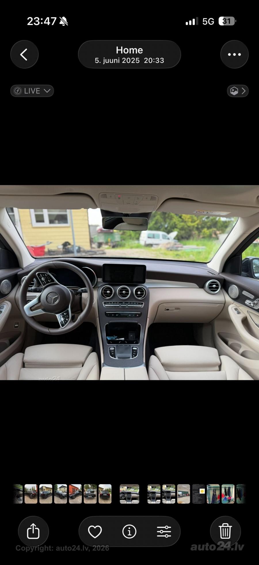 Black Mercedes-Benz GLC-Class 2021 in Tallinn, with an engine capacity of 2.00 L and mileage of 159 thousand km for 36800 €, photo 10 on AUTOMOTO.COM.LV