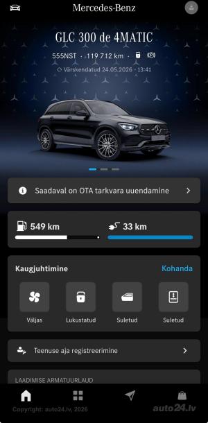 Черный Мерседес ГЛЦ-Класс 2020 в Таллин, объемом двигателя 2.00 л и пробегом 120 тыс. км за 41000 €, фото 24 на AUTOMOTO.COM.LV
