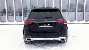 Black Mercedes-Benz GLE 300 2019 in Vilnius, with an engine capacity of 1.95 L and mileage of 233 thousand km for 39990 €, photo 7 on AUTOMOTO.COM.LV