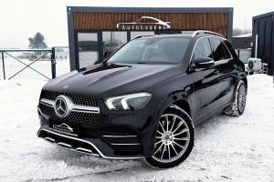 Melns Mercedes-Benz GLE 300 2019 Viļņa, ar dzinēja tilpumu 1.95 L un nobraukumu 233 tūkst. km par 41990 €, foto  vietnē AUTOMOTO.COM.LV
