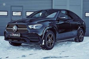 Black Mercedes-Benz GLE 350 2020 in Klaipeda, with an engine capacity of 1.95 L and mileage of 178 thousand km for 49998 €, photo  on AUTOMOTO.COM.LV