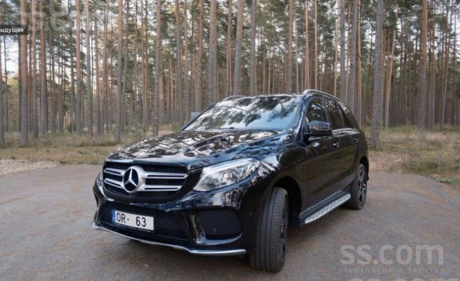Melns Mercedes-Benz GLE 350 2017 Rīga, ar dzinēja tilpumu 3.00 L un nobraukumu 330 tūkst. km par 19800 €, foto 1 vietnē AUTOMOTO.COM.LV