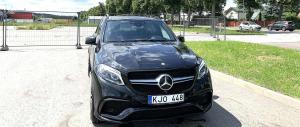 Black Mercedes-Benz GLE 350 2017 in Jonava, with an engine capacity of 3.00 L and mileage of 155 thousand km for 17300 €, photo 3 on AUTOMOTO.COM.LV