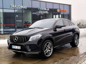 Melns Mercedes-Benz GLE 350 2018 Šauļi, ar dzinēja tilpumu 3.00 L un nobraukumu 137 tūkst. km par 38995 €, foto  vietnē AUTOMOTO.COM.LV