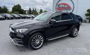 Black Mercedes-Benz GLE 350 2020 in Telschi, with an engine capacity of 2.90 L and mileage of 221 thousand km for 39990 €, photo 6 on AUTOMOTO.COM.LV