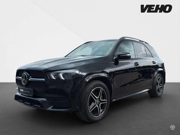 Black Mercedes-Benz GLE 350 2020 in Vilnius, with an engine capacity of 2.93 L and mileage of 159 thousand km for 42700 €, photo 1 on AUTOMOTO.COM.LV