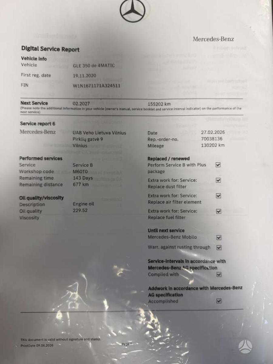Melns Mercedes-Benz GLE 350 2020 Kauņa, ar dzinēja tilpumu 1.95 L un nobraukumu 140 tūkst. km par 47500 €, foto 5 vietnē AUTOMOTO.COM.LV