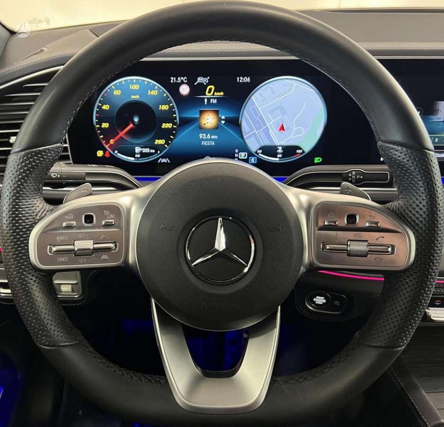 Черный Мерседес ГЛE 350 2020 в Каунас, объемом двигателя 2.93 л и пробегом 78 тыс. км за 61900 €, фото 8 на AUTOMOTO.COM.LV