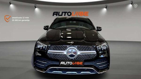 Black Mercedes-Benz GLE 350 2022 in Vilnius, with an engine capacity of 2.00 L and mileage of 163 thousand km for 49989 €, photo 2 on AUTOMOTO.COM.LV