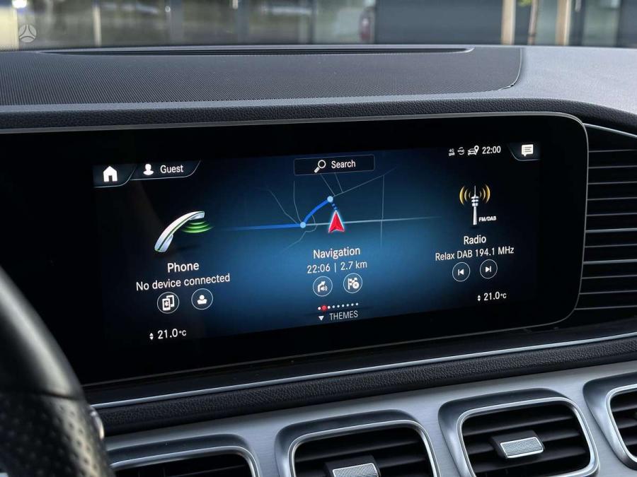 Черный Мерседес ГЛE 350 2022 в Вильнюс, объемом двигателя 1.95 л и пробегом 159 тыс. км за 44800 €, фото 34 на AUTOMOTO.COM.LV
