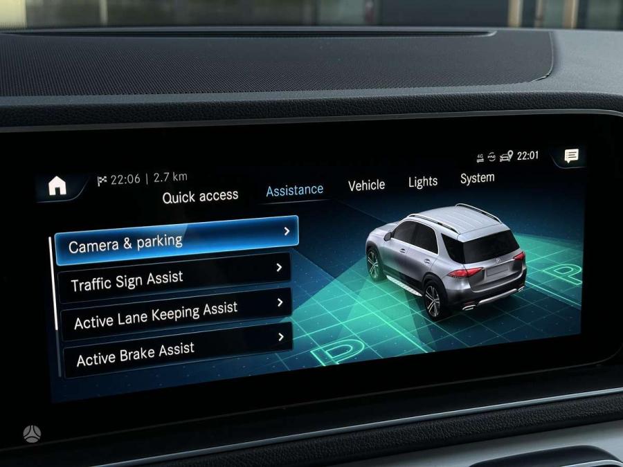Черный Мерседес ГЛE 350 2022 в Вильнюс, объемом двигателя 1.95 л и пробегом 159 тыс. км за 44800 €, фото 35 на AUTOMOTO.COM.LV
